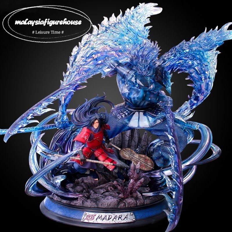 READY STOCK 36CM NARUTO ANIME TOP UCHIHA MADARA SUSANOO SALINAN RESIN ...
