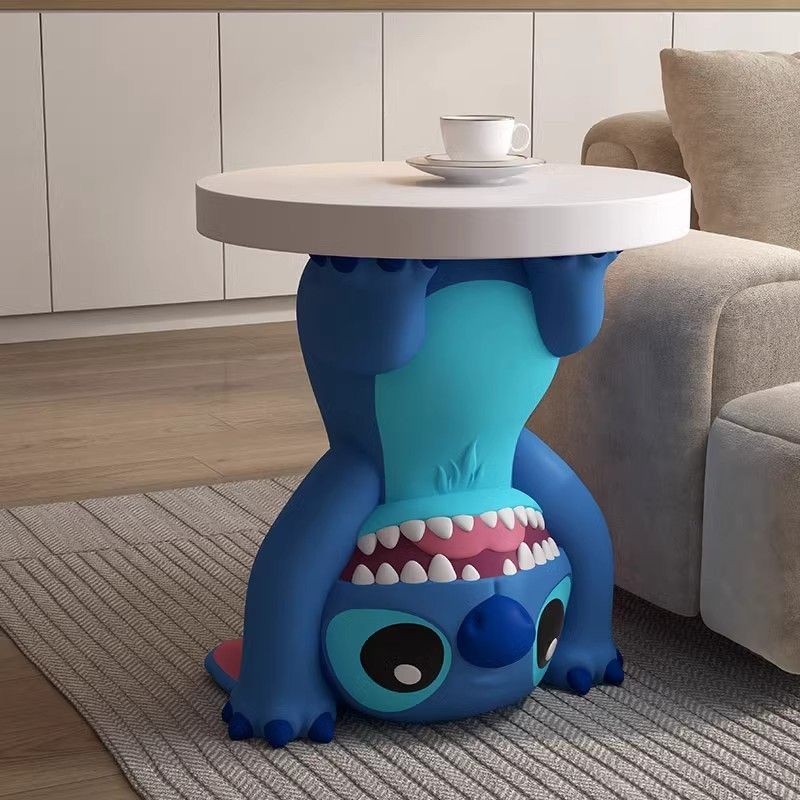 Upside Down Disney Stitch Cream Style Living Room Sofa Side Table ...