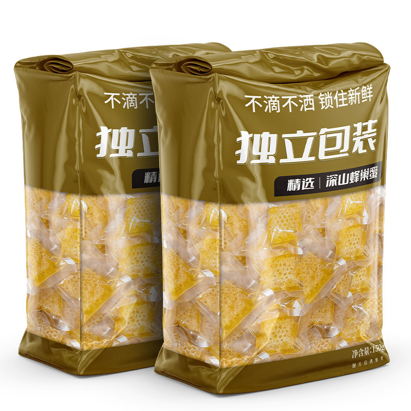 Honeycomb Honey Chewing Eat Pure Individually Packaged Freshly Cut Soil ...