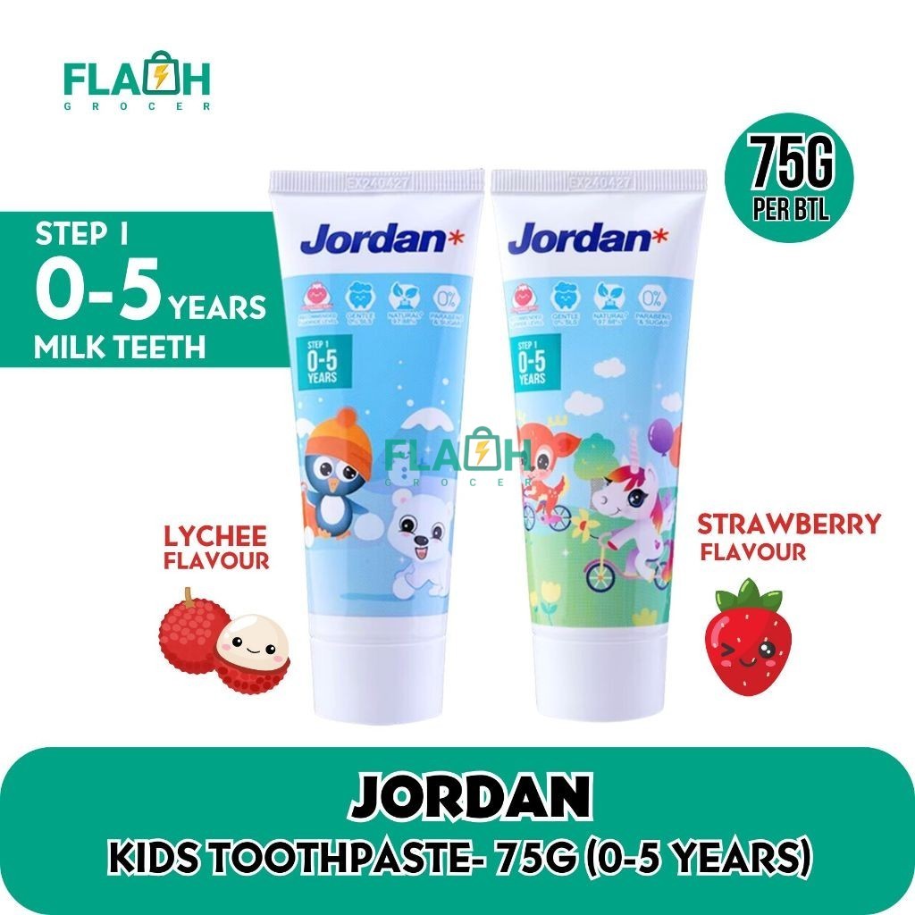 Jordan Baby Kids Toothpaste / Toothbrush (Colour Randomly)-Milk Teeth 0 ...