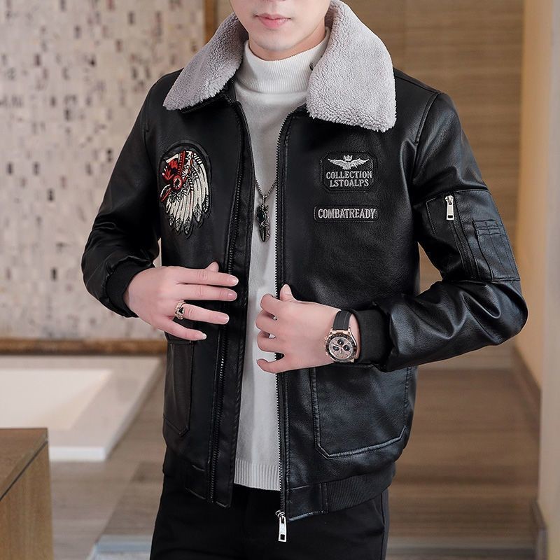 2025 jaket korporat Luxury Business Spring and Autumn Men's Leather ...