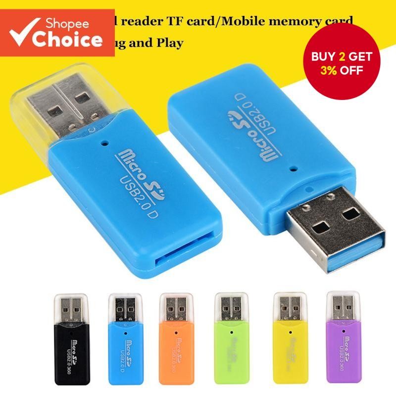 Mini USB 2.0 Micro SD TF T Flash Card USB 2.0 Cardrider Adapter for ...