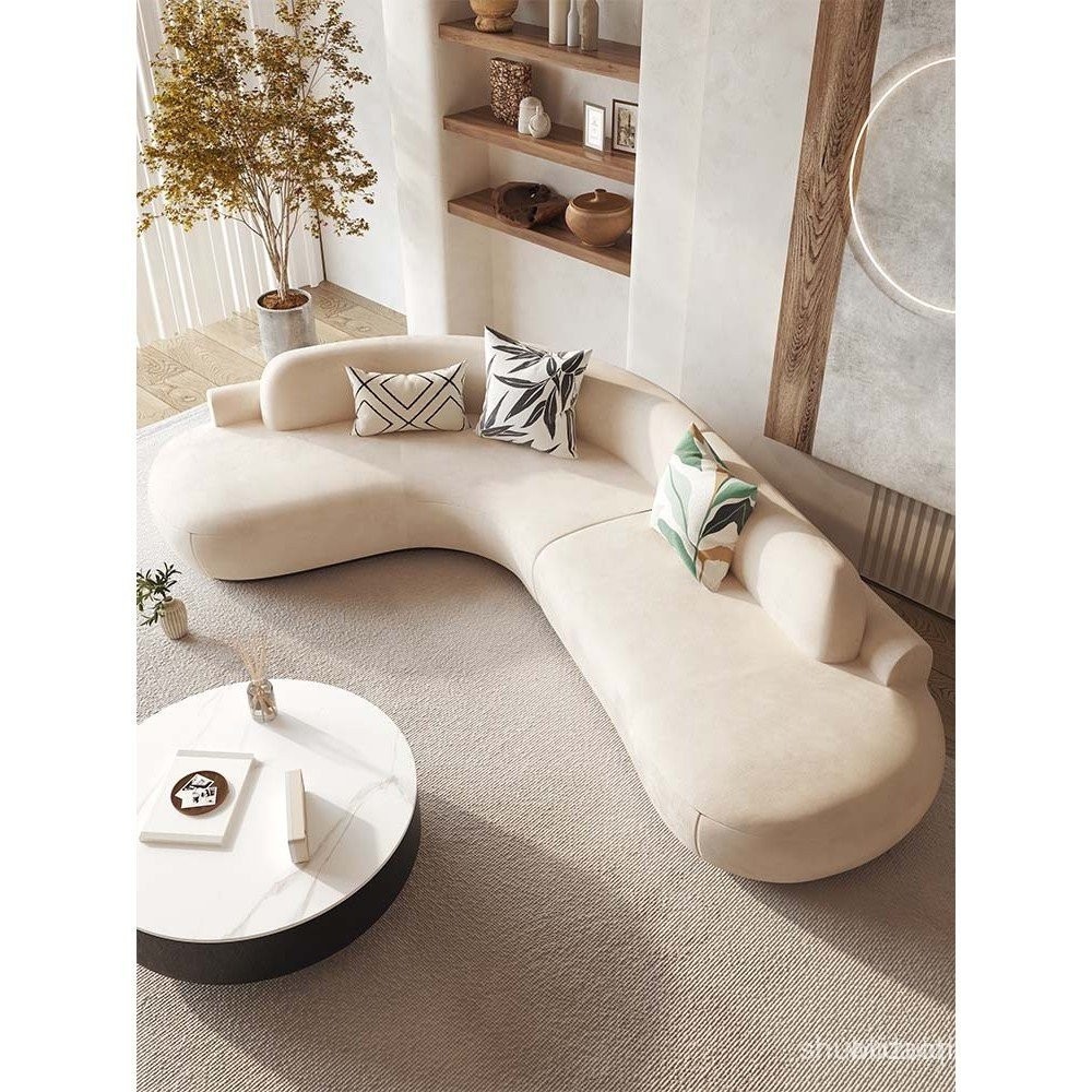 Corner l-Shaped Sofa Arc Shaped Special-Shaped Office Rest Area ...