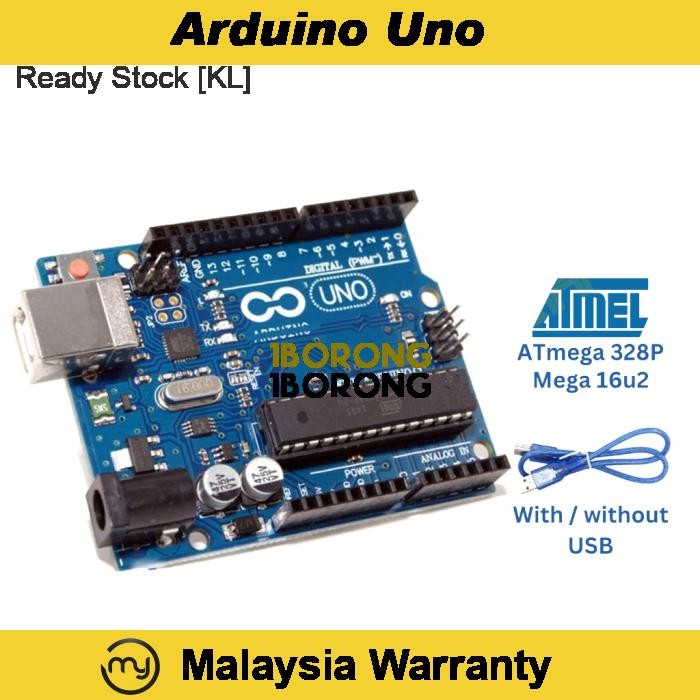 UNO R3 ATmega328 - Micro-controller Board - Atmega8U2 USB | Shopee Malaysia