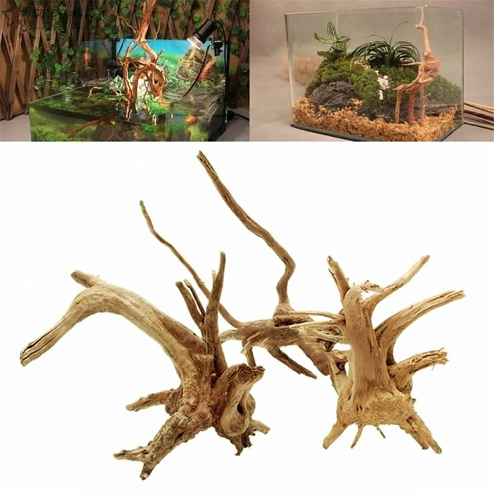 Hiasan Tangki Ikan Kayu Semulajadi Baharu Tunggul Pokok Batang Kayu ...