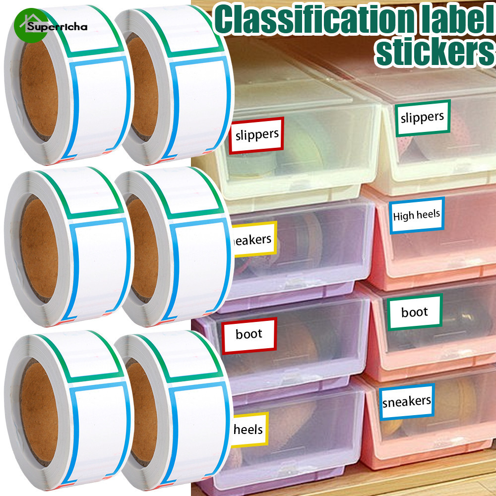 250 Stickers Colorful Label Stickers - Handwritten Index Stickers - For ...