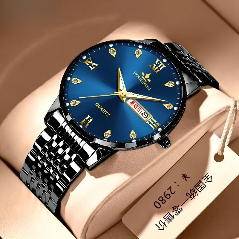 Jam tangan untuk lelaki Swiss barang tulen kalis air bercahaya jam ...