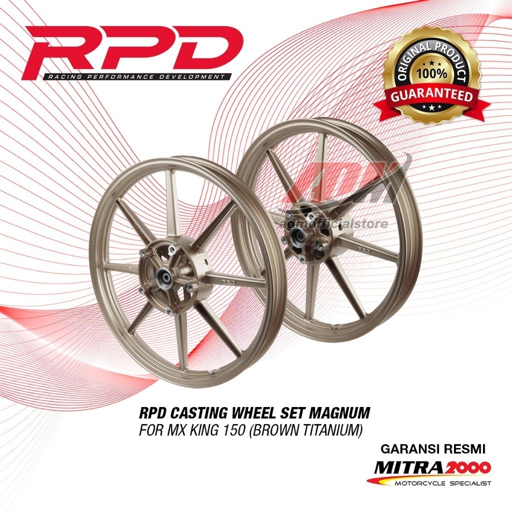 RPD Racing Rims Magnum MX King 150 size 160/185 x 17 inch Alloy Wheel ...