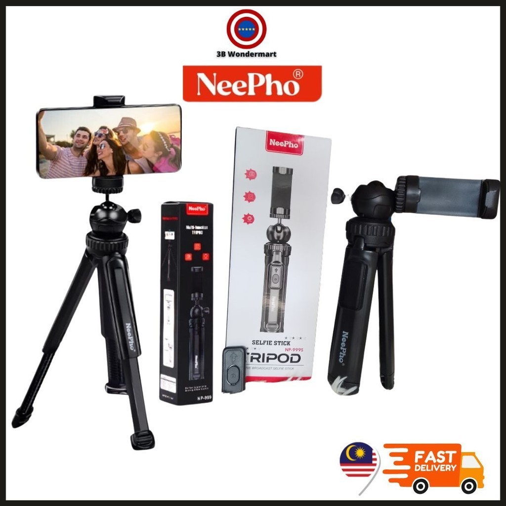 Professional Tripod 30-38cm Neepho Phone Camera Stand Premium Alloy ...
