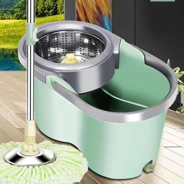 mop spin mop lantai viral mop lantai spin Roda tebal, pemacu berganda ...