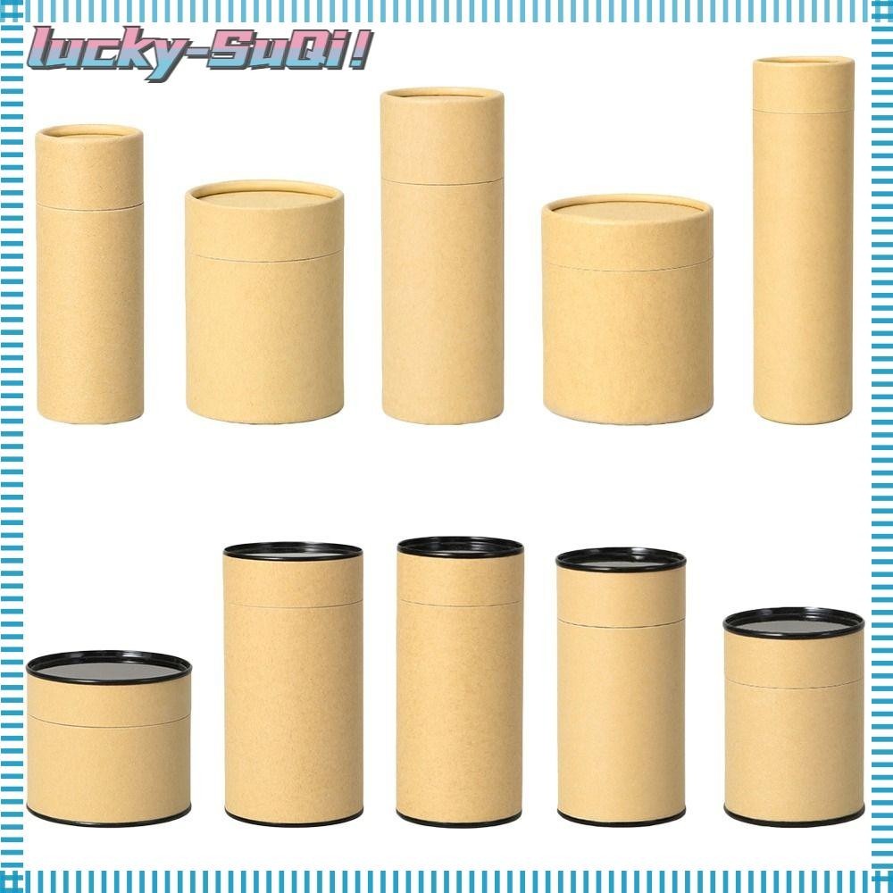 LUCKY-SUQI Packaging Boxes, Kraft Paper Cardboard Round Tube ...