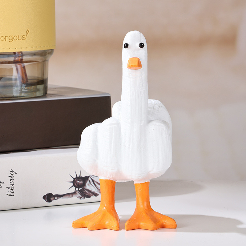 New Duck You Creative Middle Finger Duck Decorations Middle Finger Duck ...
