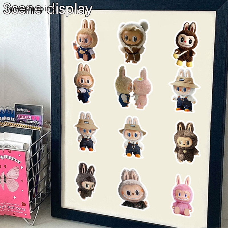 [loveshoping] 60PCS Labubu Monster Cartoon Waterproof Stickers Pack ...