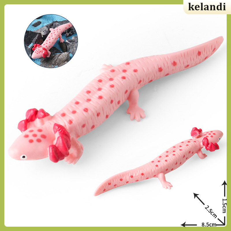 Children's Salamander Model Axolotl Toy Miniature Figure Realistic ...