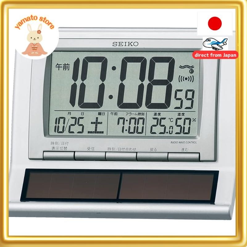 Seiko Clock SQ751W SEIKO, Seiko Clock, Alarm Clock, Hybrid Solar, Radio ...