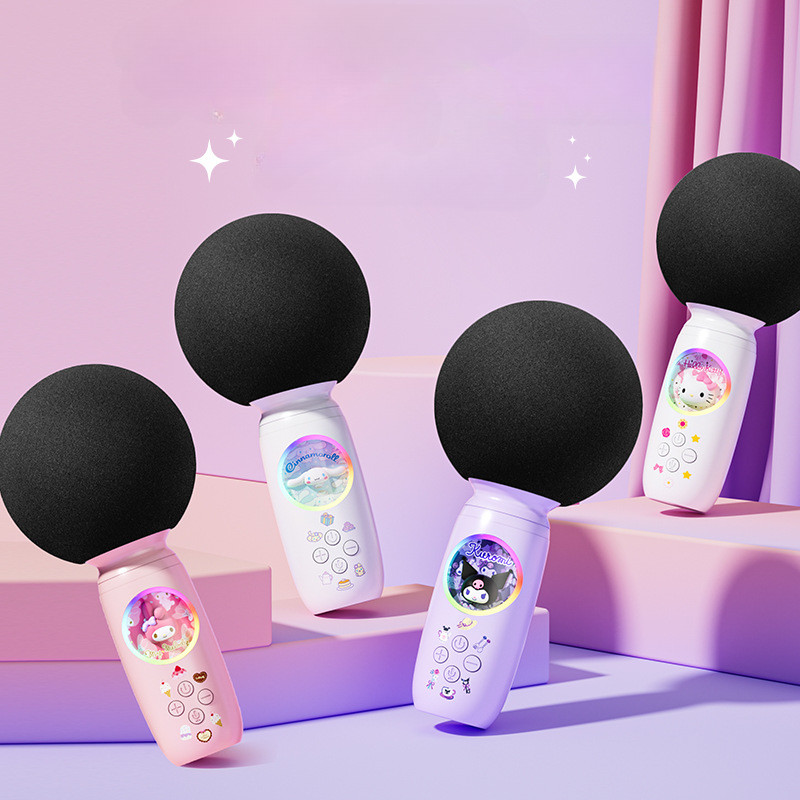 Sanrio ML03 Bluetooth Wireless Microphone Speaker 2-in-1 Family Karaoke ...