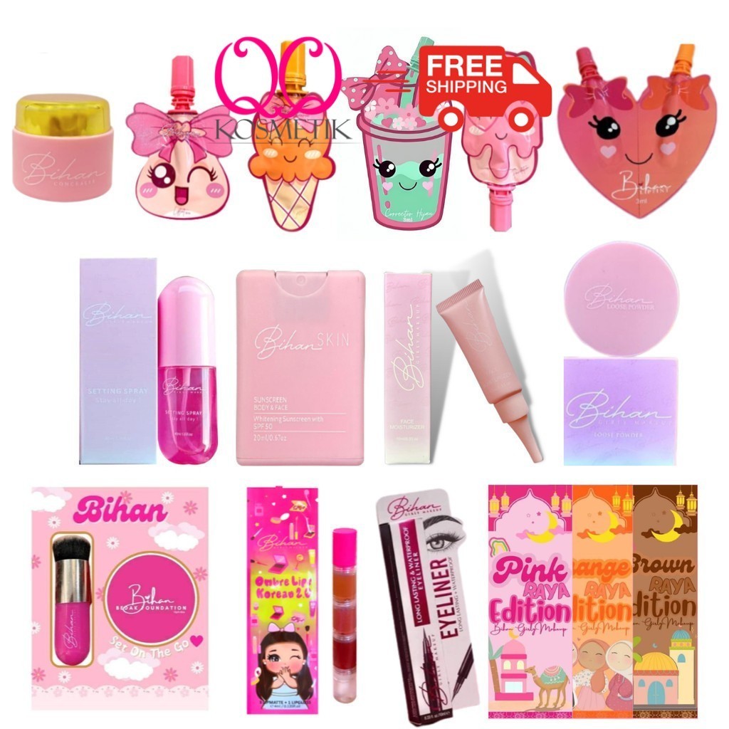 BIHAN ALL ITEM Girly Makeup Foundation Malas Tube Concealer Setting ...