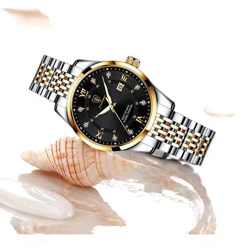 Swiss Poedagar New Ladies Luminous Watch Steel Band Quartz Watch ...