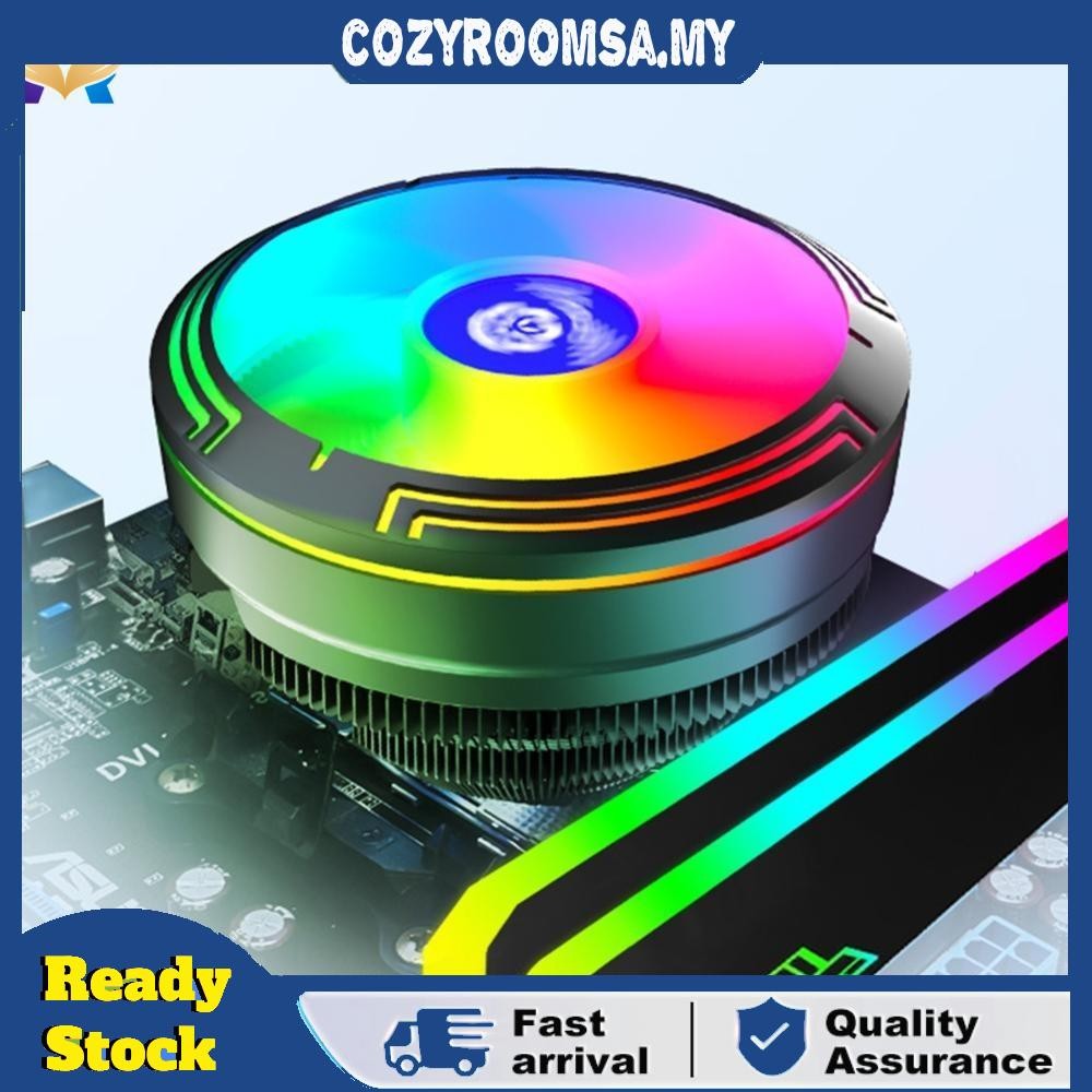 Anifcas RGB CPU Cooler Quiet CPU Radiator 124mm 12V 4PIN PWM Fan for ...