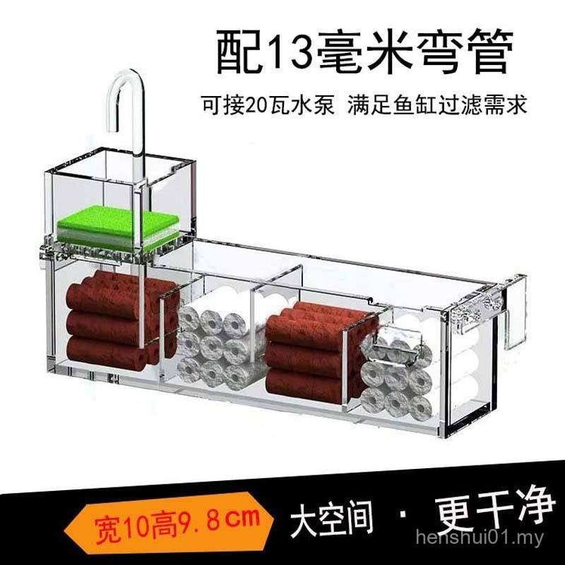 Fish Tank Top Mounted Filter Box Aquarium Top Filter Drip Overflow Box ...