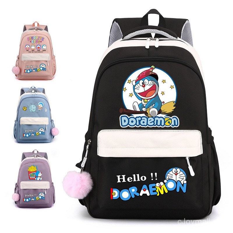 Doraemon Backpack for Student Large Capacity Lightweight Printing ...