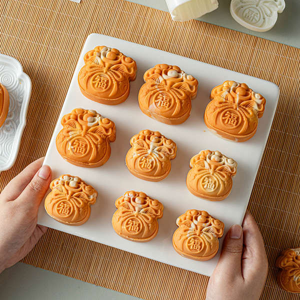 mooncake paste mooncake tray 月饼模型 Cetakan kek bulan selebriti bersih 50 ...