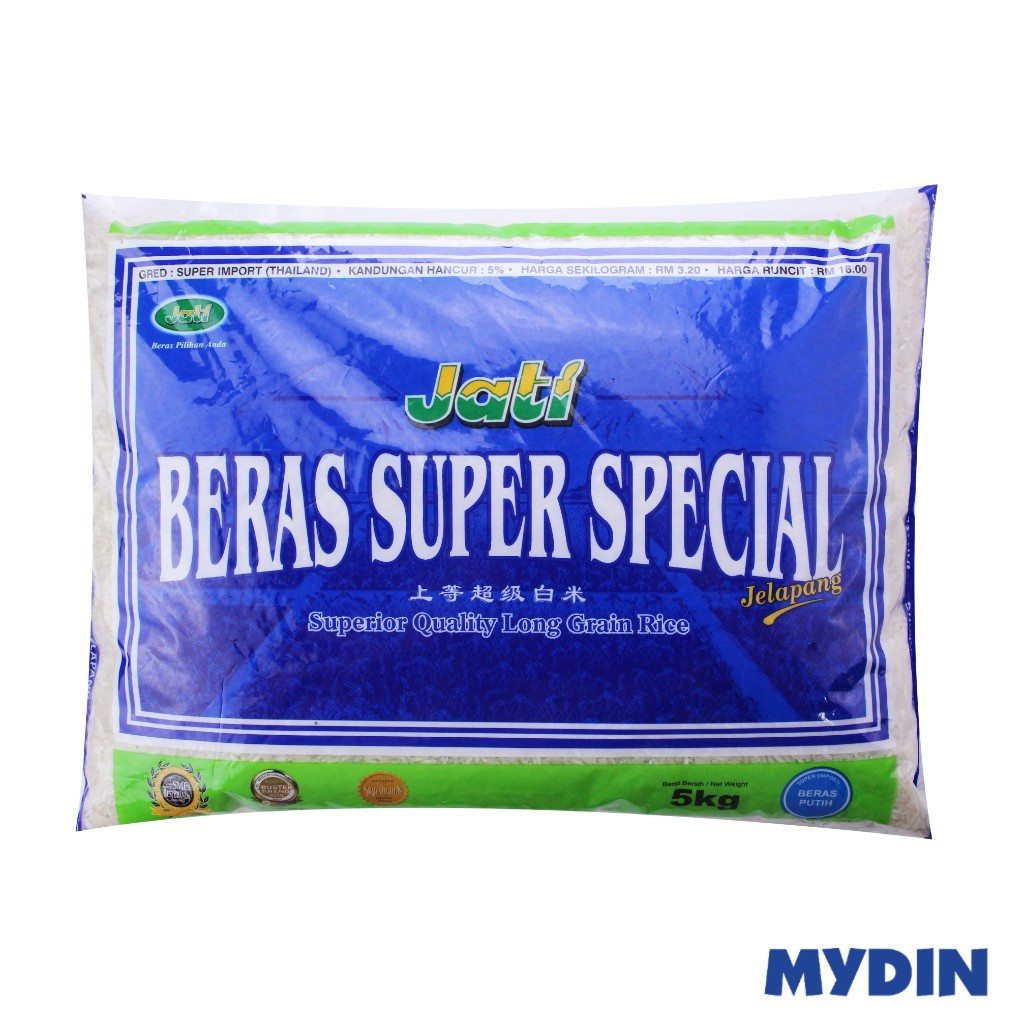 Jati Jelapang Superior Quality Long Grain Rice (5kg) | Shopee Malaysia