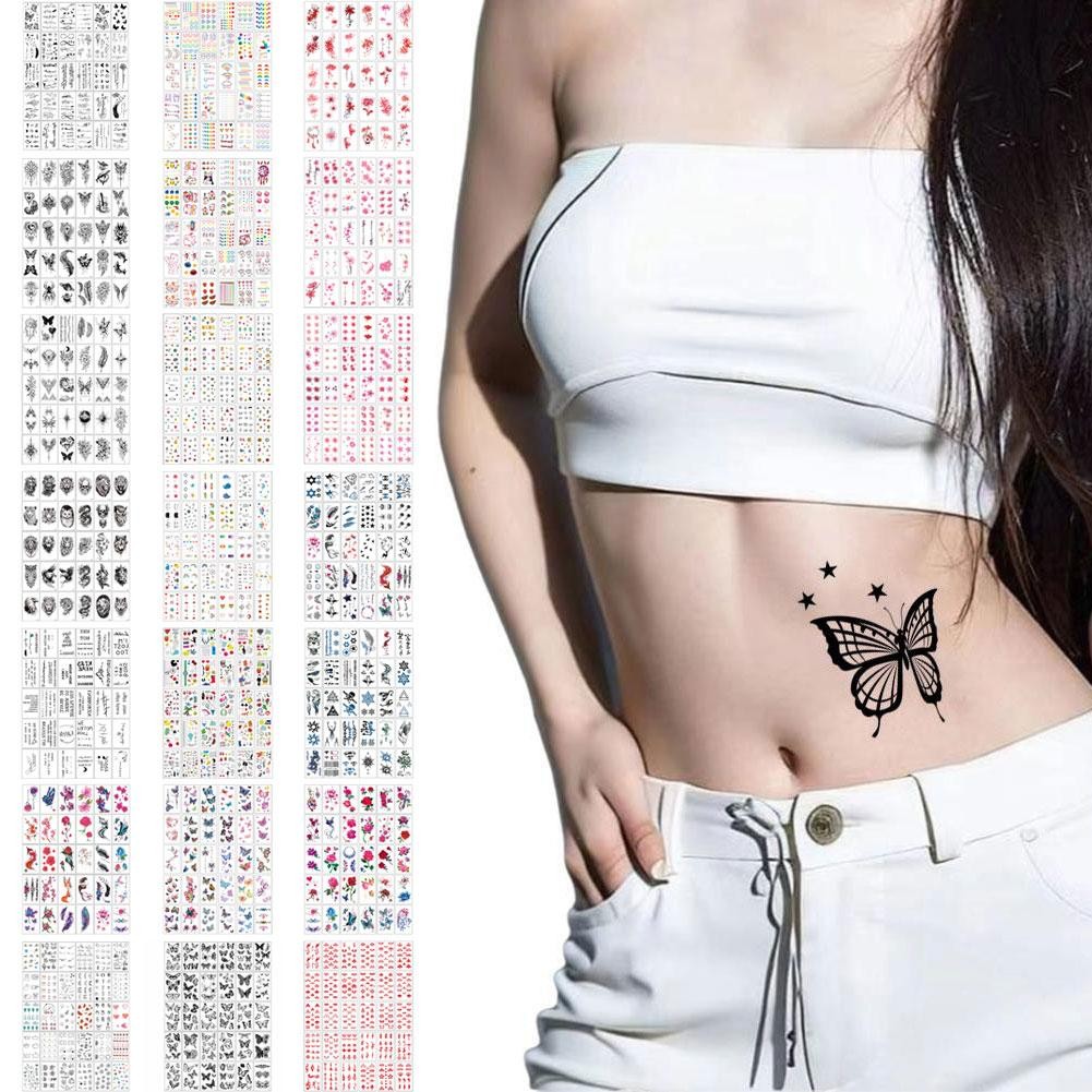 Small Fresh Tattoo Stickers Korean Style Minimalist Stickers Sticker Tattoo English Alphabet C4 ...