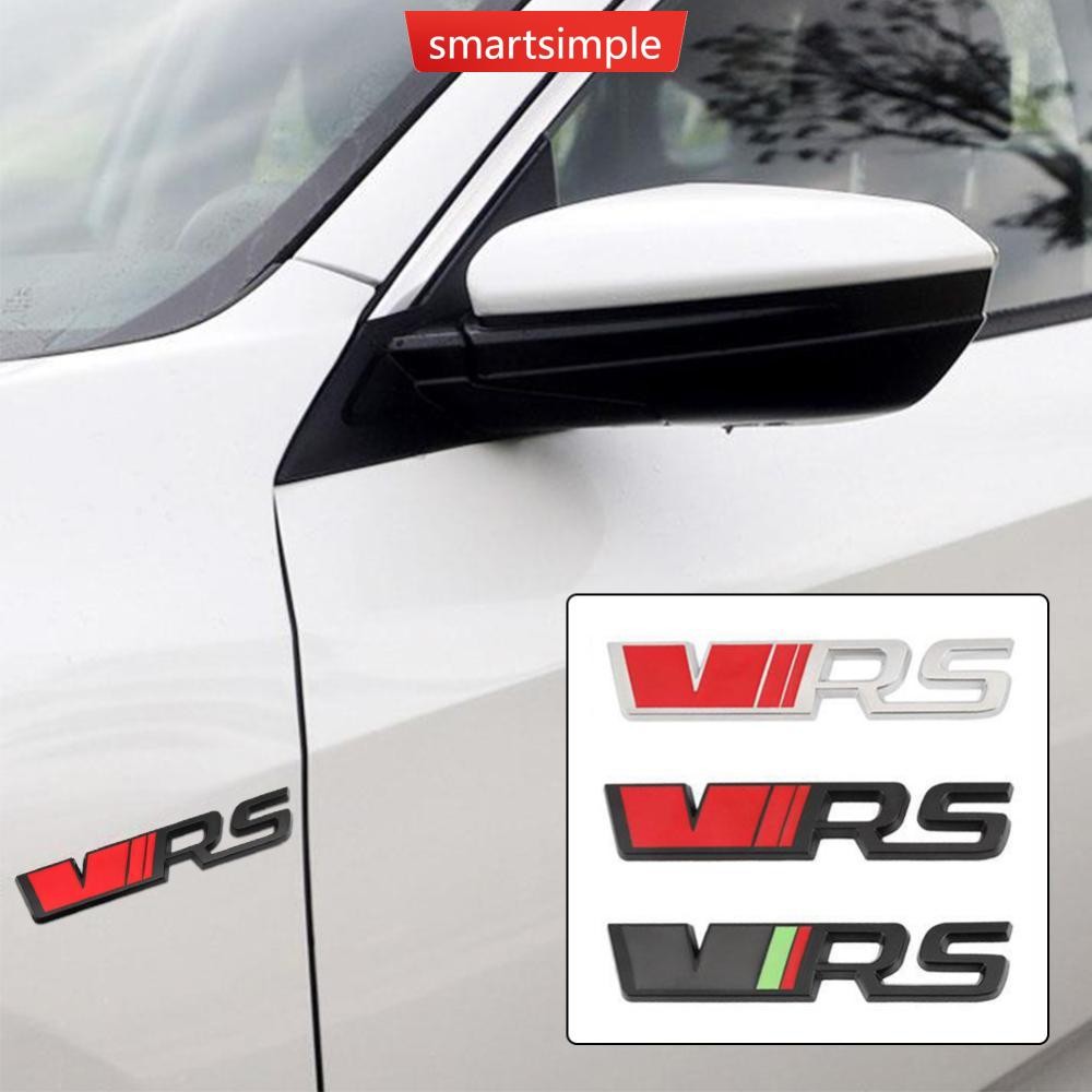 SMARTSIMPLE Car Sticker Rear Trunk Front Grill VRS Emblem Badge Logo ...