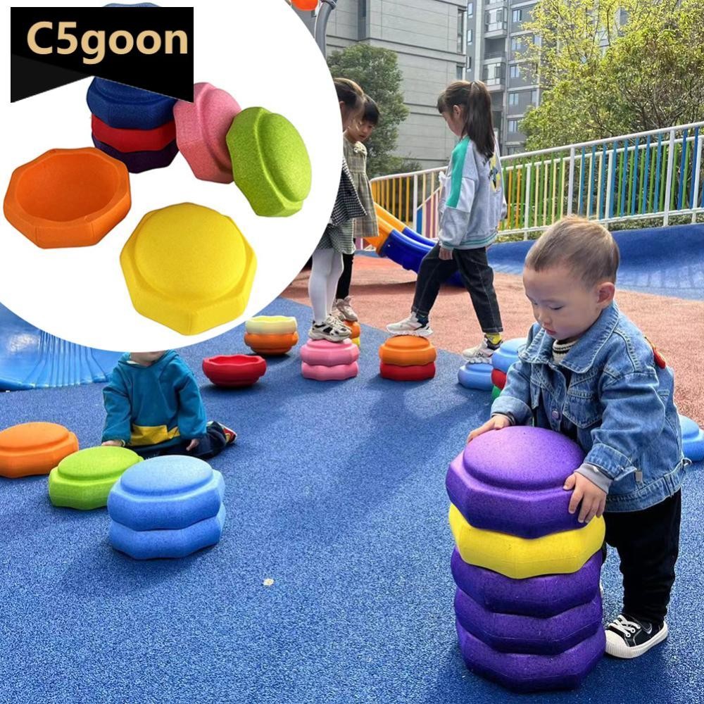 C5GOON Balance Stepping Stones Set Kids Sensory Foam River Jumping ...