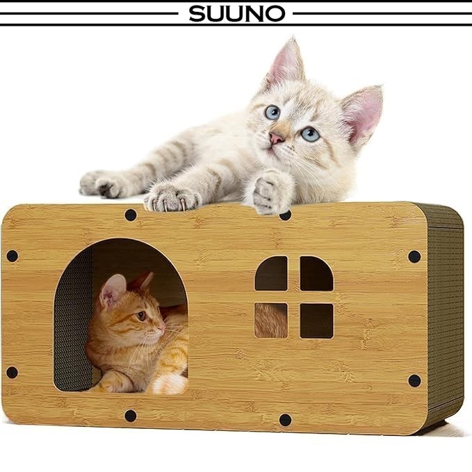 Cat Wood Box Lego Cat House Wooden House Wood Cage High Density ...