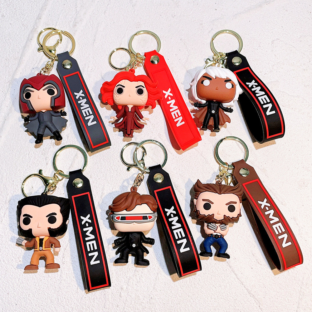Deadpool 3/X-Men Keychain Doll Cartoon Wolverine Bag Pendant Car ...