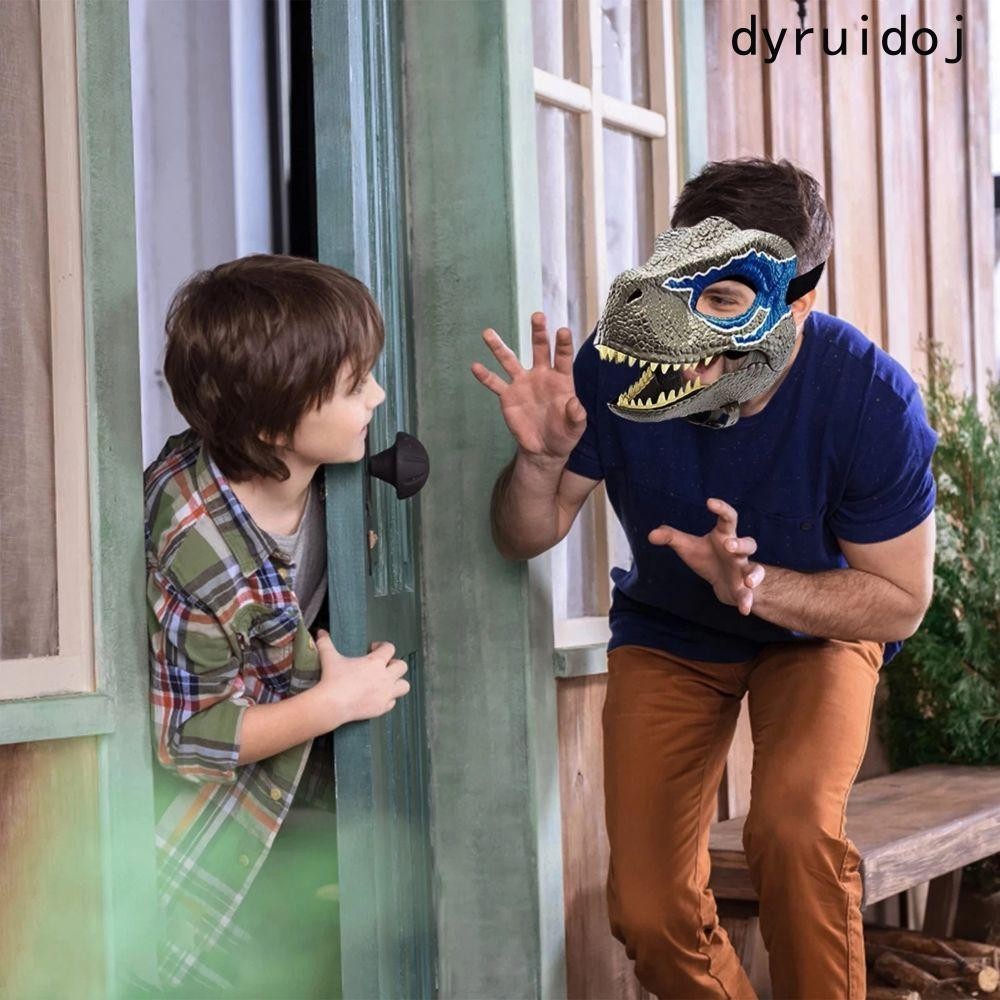 DYRUIDOJ Dinosaur Jaw Mask Photo Prop Creative Dinosaur Headgear Dino ...