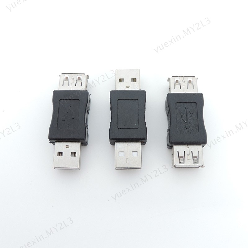 USB 2.0 Type A Male Female to Female Male Coupler Adapter Plug Socket ...