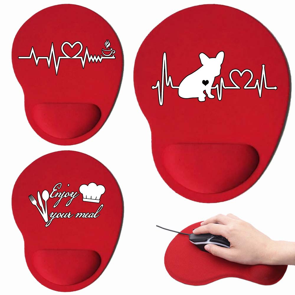 EVA Foam Wrist Mouse Pad Simple Black Color Comfortable Thick Sponge ...