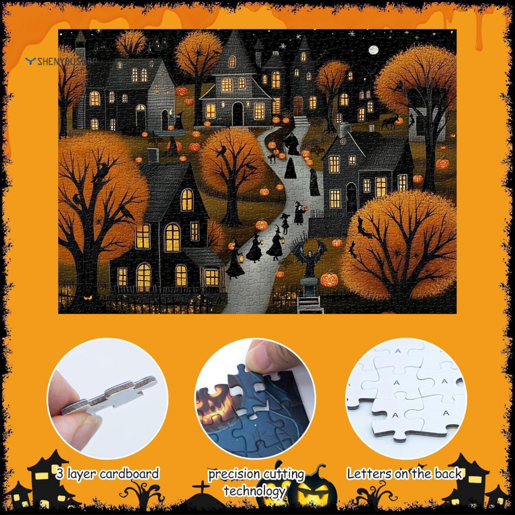 shenyoushop Halloween Puzzle Game Halloween Hometown Puzzle Spooky ...