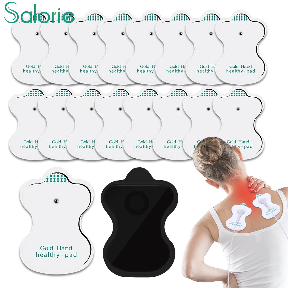 Self Adhesive Tens Unit Electrode Pads Reusable Massage Replacement Gel ...