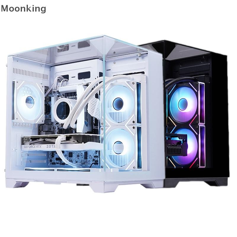 NEW 3-Sides Transparent Glasses Computer Case PC Tower For M-ATX/ITX ...