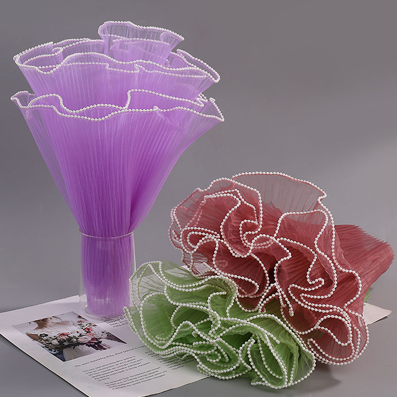 BlingFlash 28cmx1M Flower Wrapping Paper Wave Yarn Florist Bouquet ...