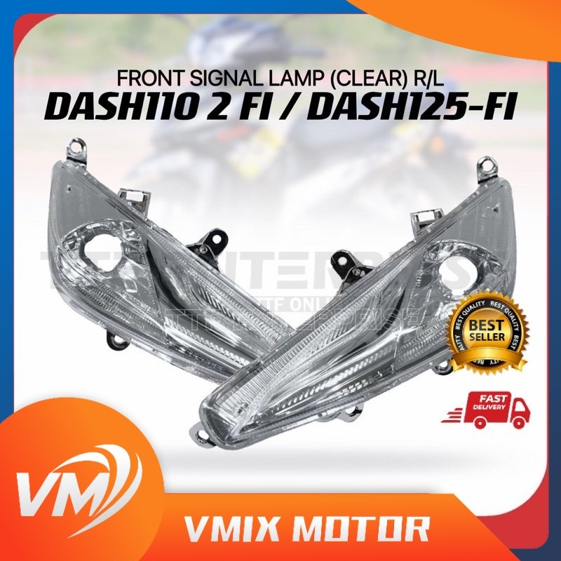 HONDA DASH110-2 FI / DASH125-FI FRONT SIGNAL (CLEAR) R/L SIGNAL LAMP ASSY DASH110 2 DASH 125 FI ...