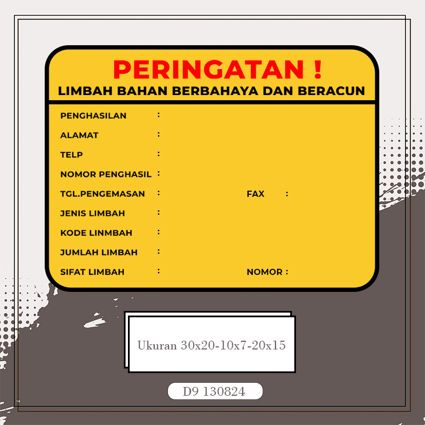 Waste Information Symbol Label Sticker B3 multi Sticker | Shopee Malaysia