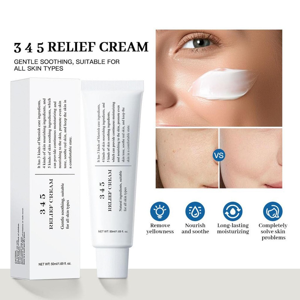 345 Relief Cream 50ml Relief Cream Soothing Care Face Cream fuzmy ...