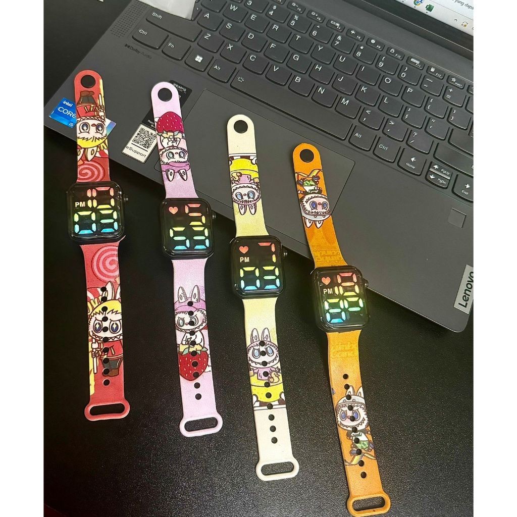 (AJ) Labubu Led Digital Watch / Digital Watch with Labubu Motif ...