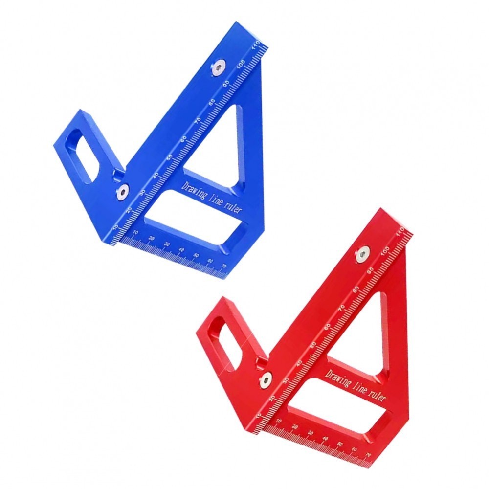 45/90 Degree Square Line Ruler Simple Operation For Carpenters Height ...