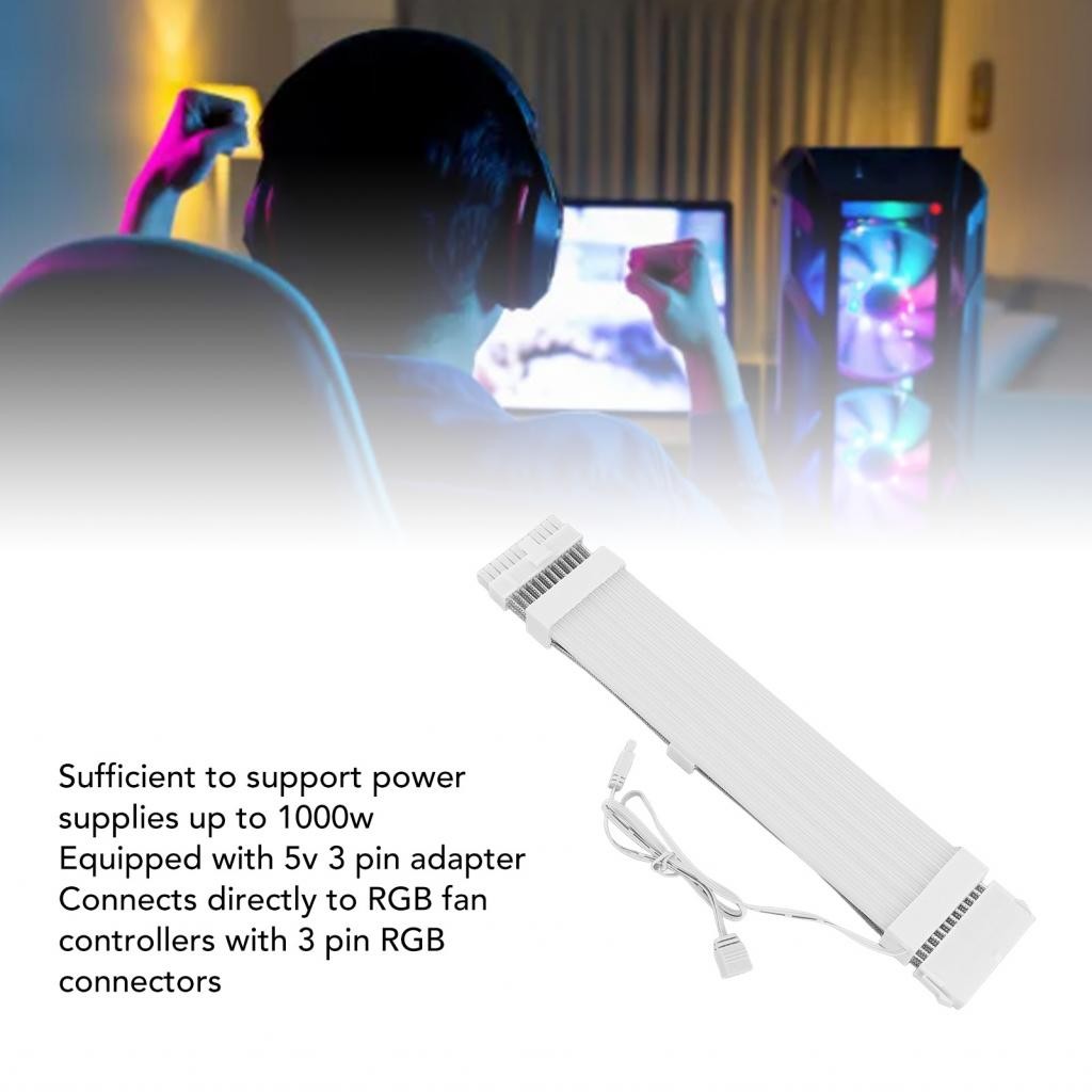 Superparis RGB Power Extension Cable Addressable ARGB PSU Support 5V 3 ...