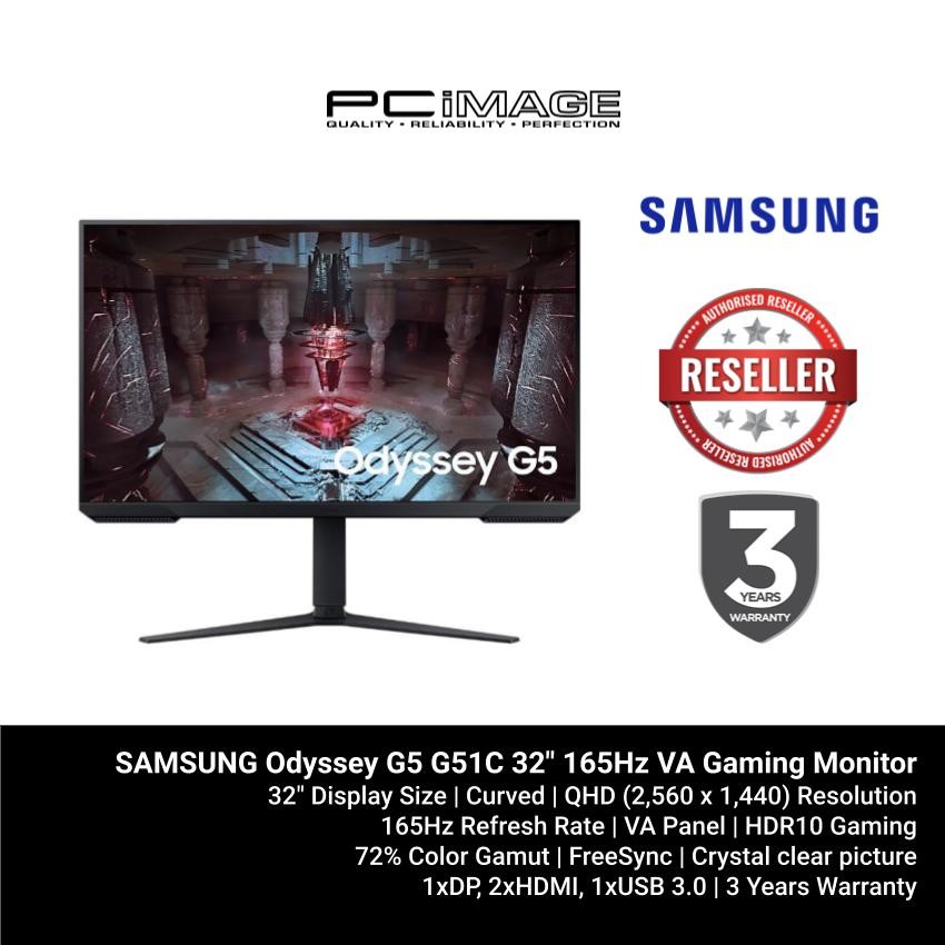 SAMSUNG Odyssey G5 G51C 32" 165Hz VA Gaming Monitor - LS32CG510EEXXS ...