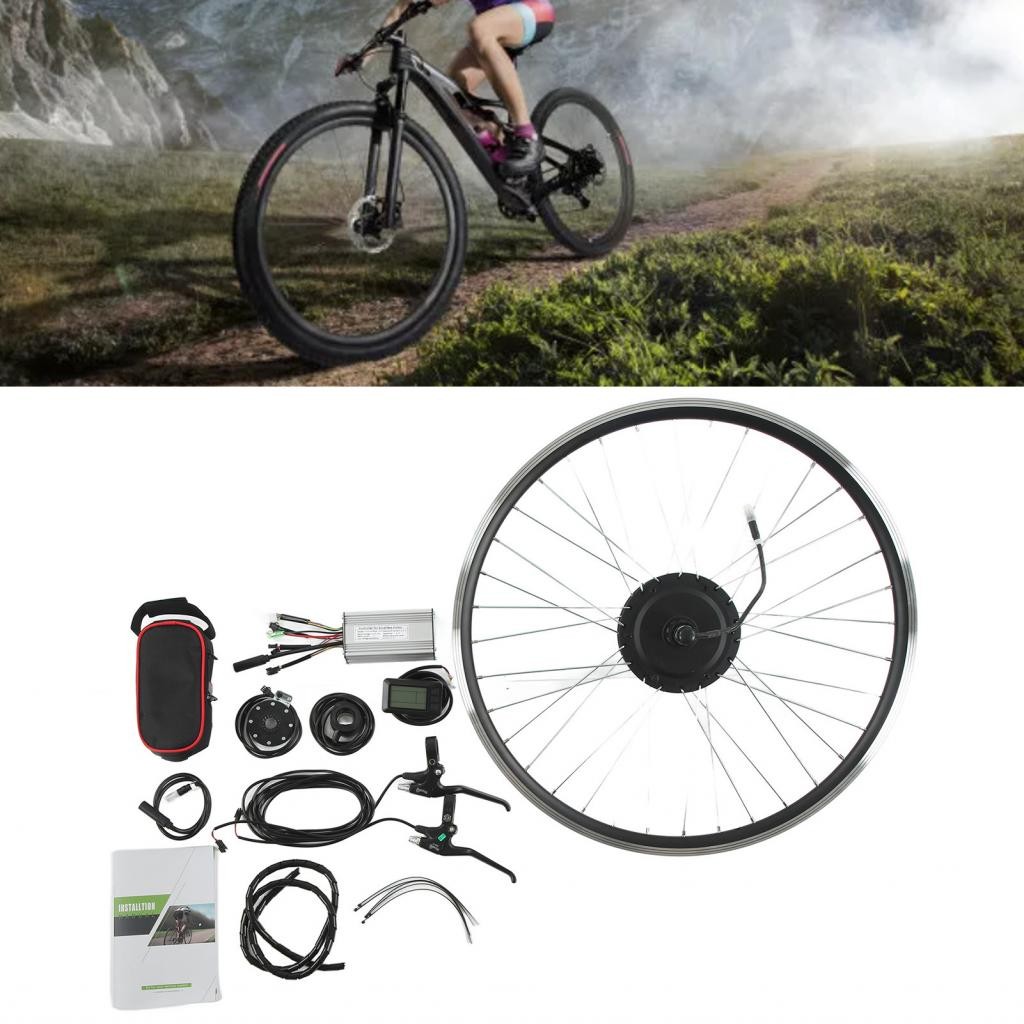 Jingcc Electric Bike Rear Wheel Conversion Kit 500W 48V Hub Motor Noise ...