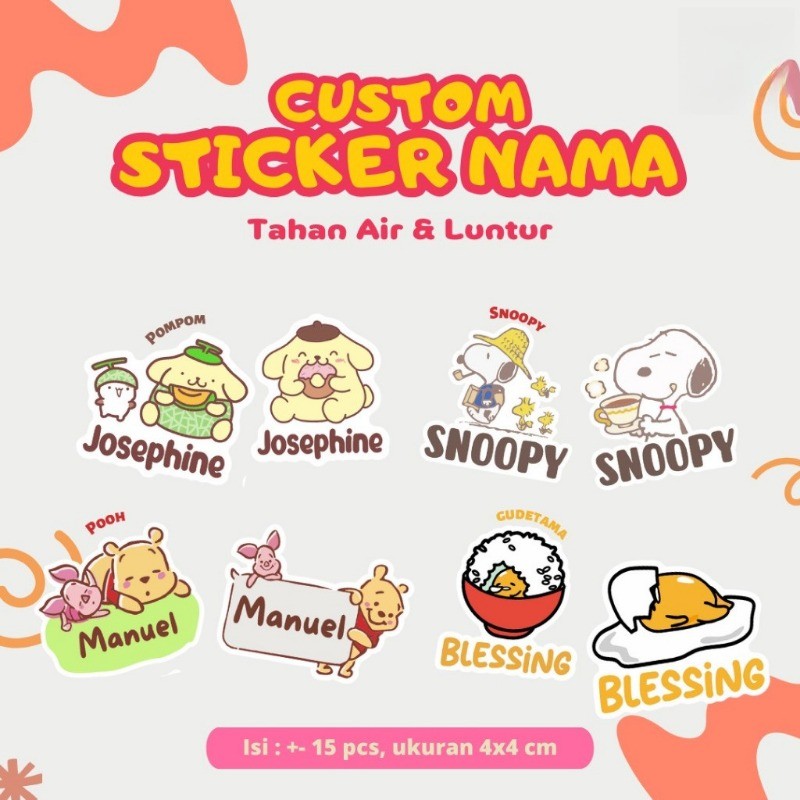 Cartoon name tags/Baby clothing name tags/waterproof material name tags ...