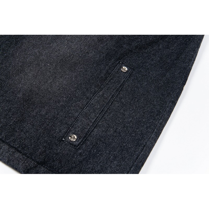Front Zipper Casual Denim Shirts Men Summer Oversized Trapstar Shirt ...