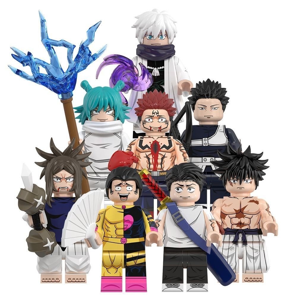 Anime Building Blocks Sukuna Gojo Megumi Custom Figure Set Compatible ...